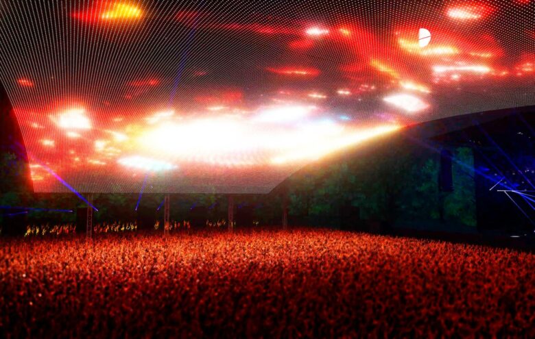 Reading & Leeds unveil huge new dance stage The Chevron for 2024