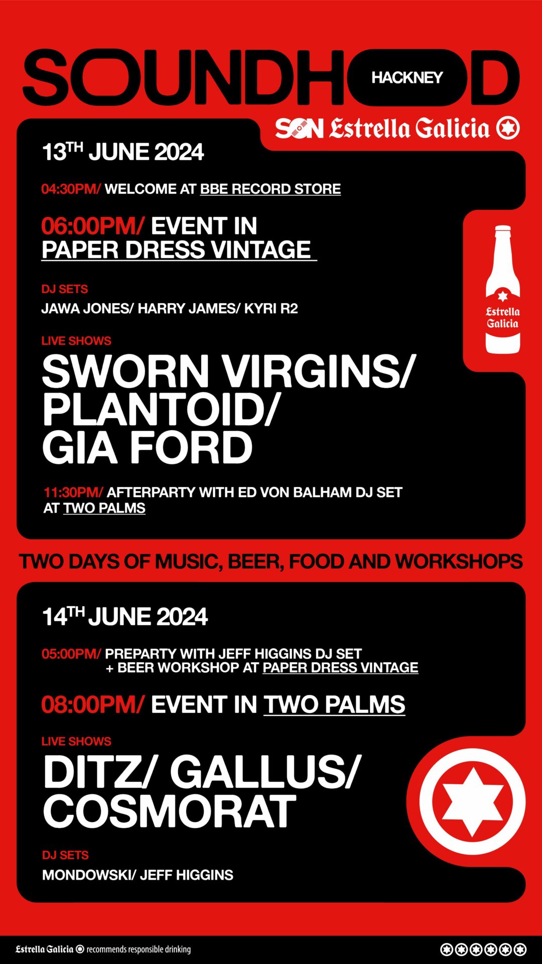 SON Estrella Galicia Announces 'Soundhood Hackney' London micro ...