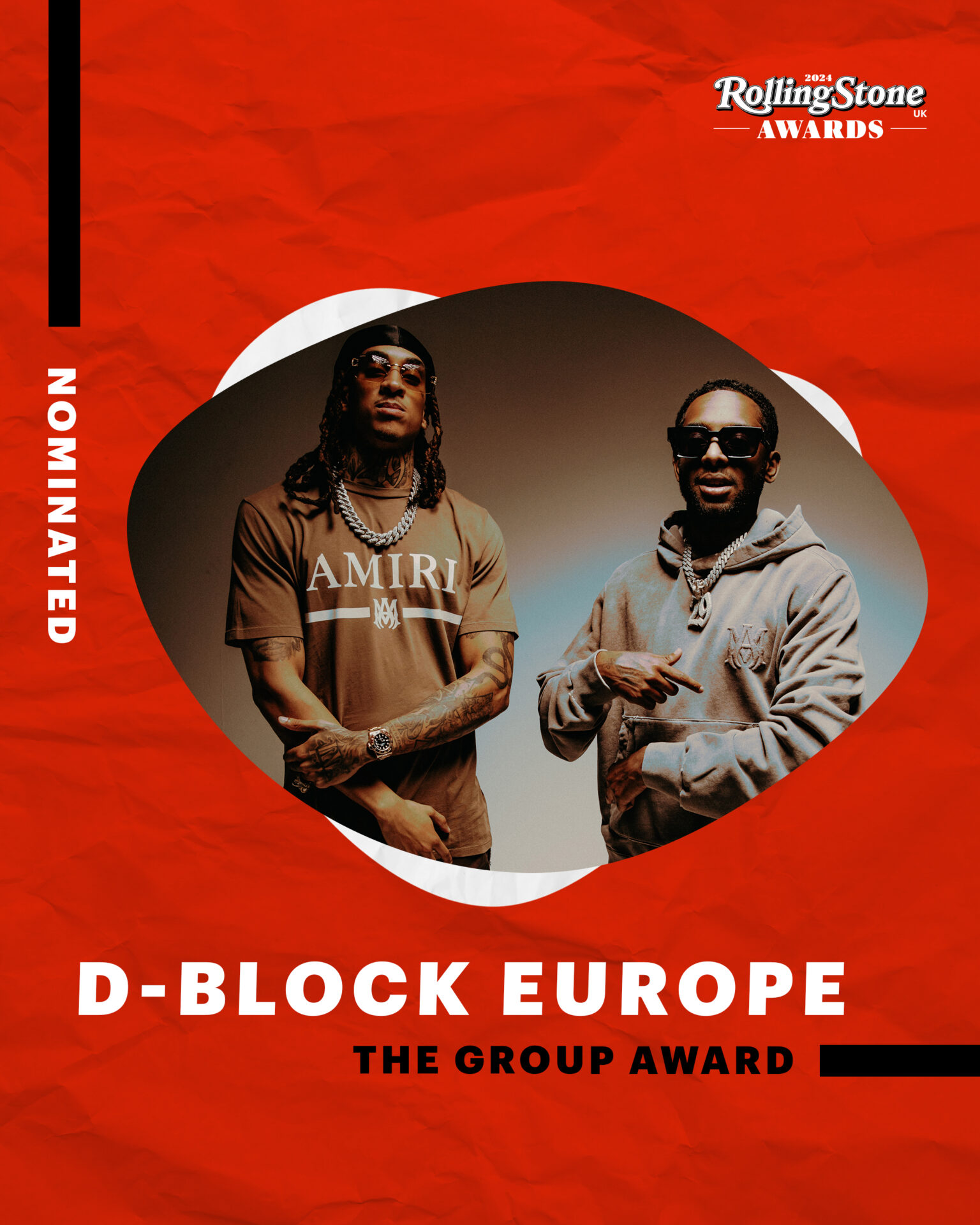 Here‘s the nominees for The Group Award at the Rolling Stone UK Awards 2024