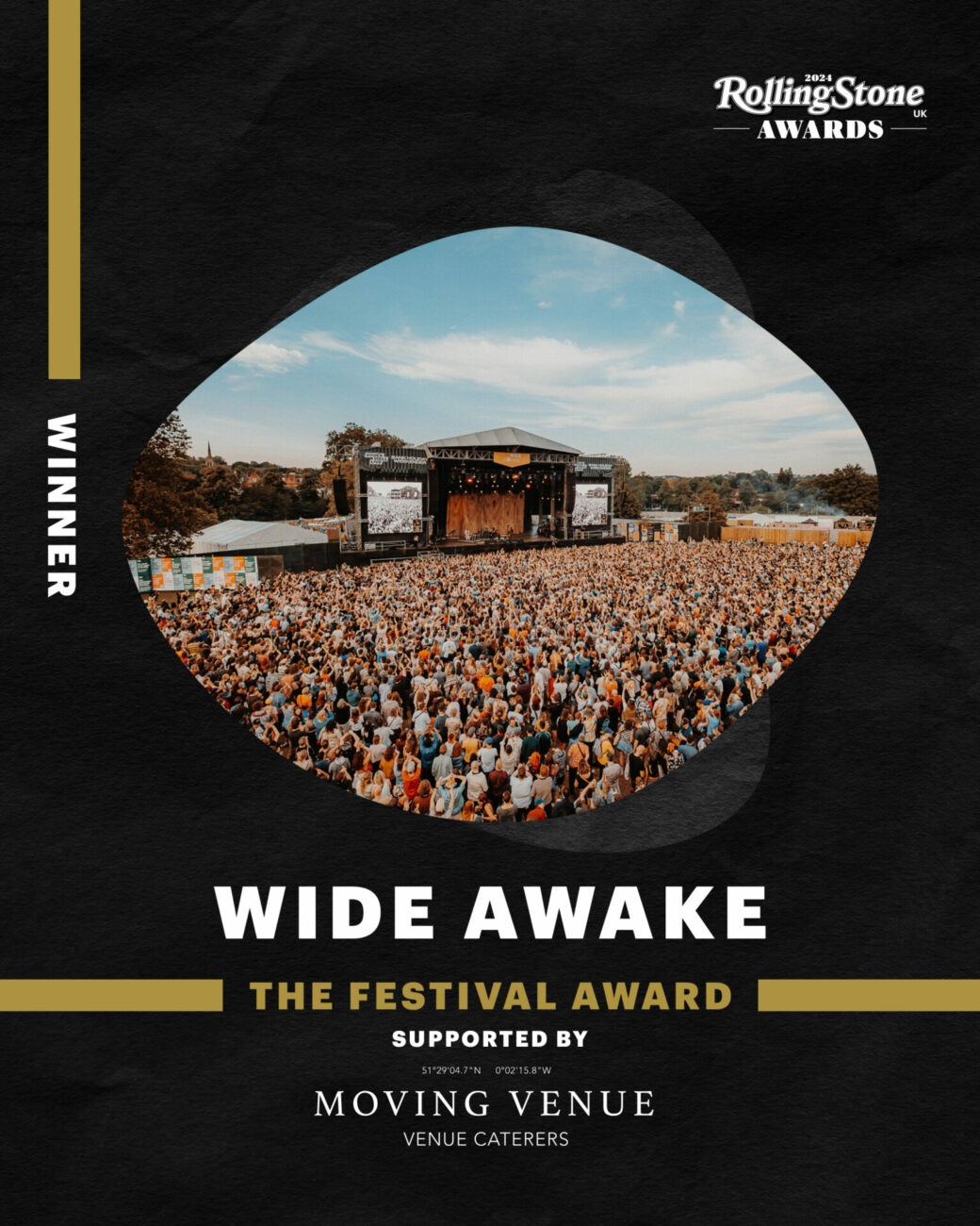 Wide Awake wins The Festival Award at the Rolling Stone UK Awards 2024