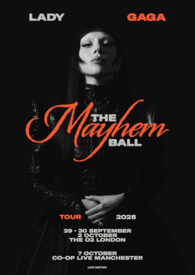 Lady Gaga announces UK and Europe MAYHEM Ball tour dates for 2025