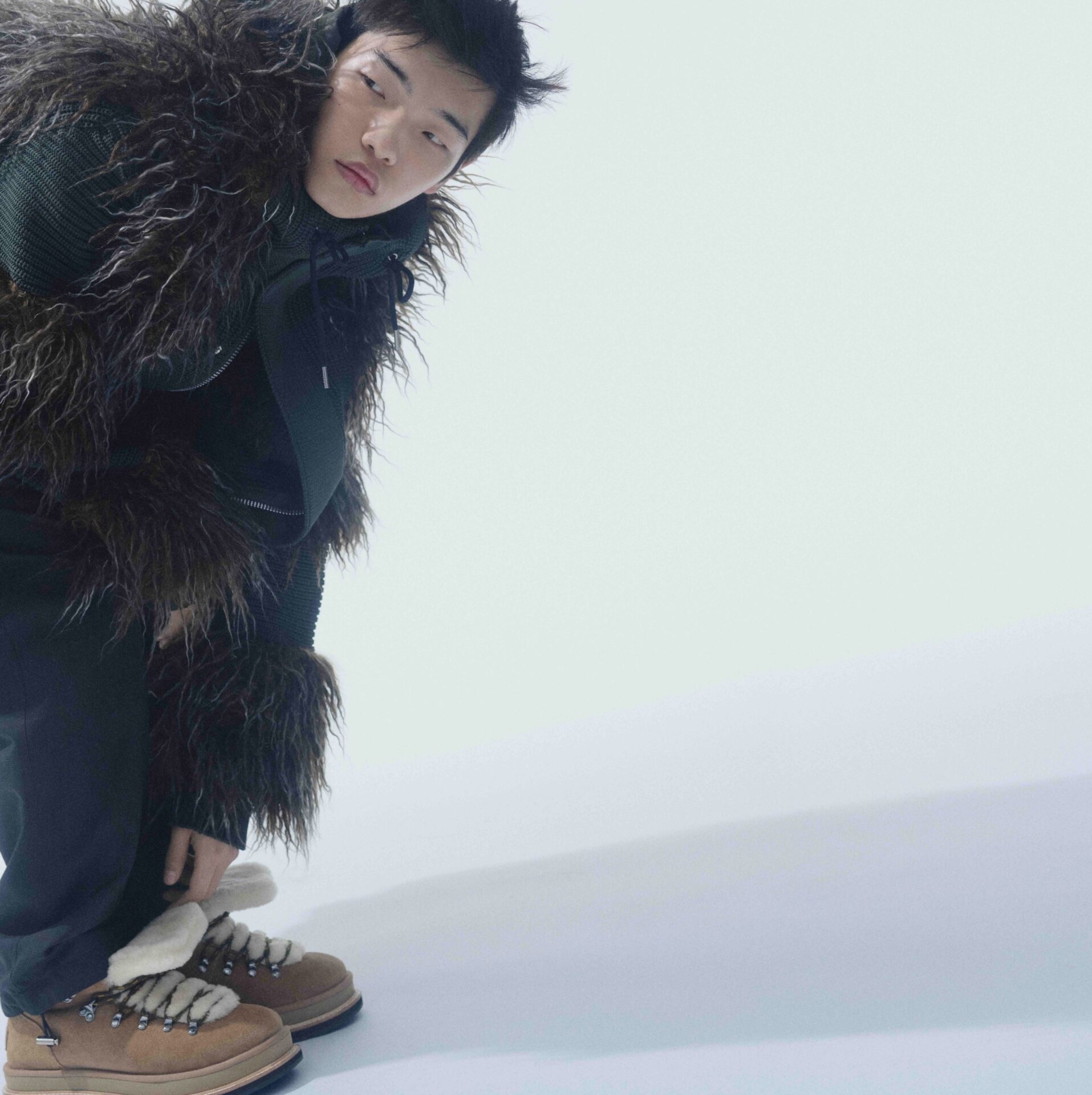 The UGG Sacai Hiker boot was made for winter days
