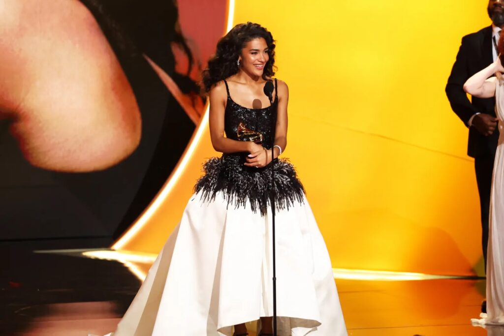 Olivia Dean defends immigrants during Grammys speech